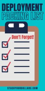 Budget-Friendly Deployment Necessities For Your Packing List - Stack ...